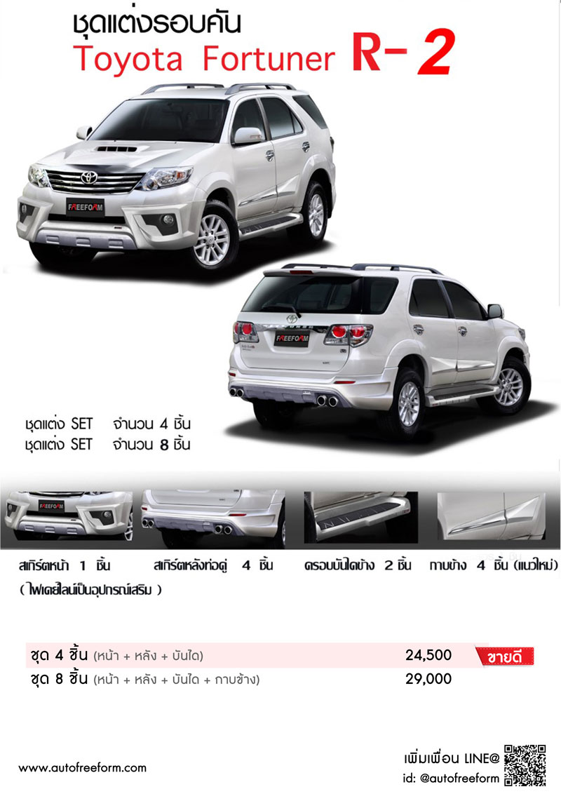 ชุดแต่ง Toyota Fortuner 2013 รุ่น R2